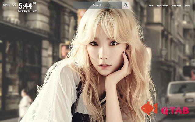 Taeyeon New Tab Taeyeon Wallpapers Chrome插件下载及使用教程 - 网多鱼
