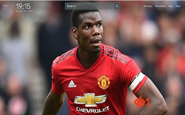 Paul Pogba Wallpapers NewTab Theme Chrome插件下载及使用教程 - 网多鱼