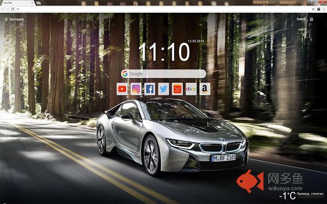 BMW I8 New Tab Wallpapers Themes Chrome插件下载及使用教程 - 网多鱼