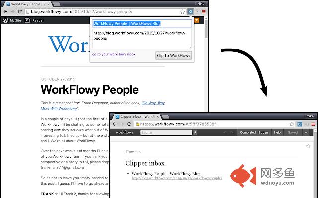 WorkFlowy Clipper Chrome插件下载及使用教程 - 网多鱼